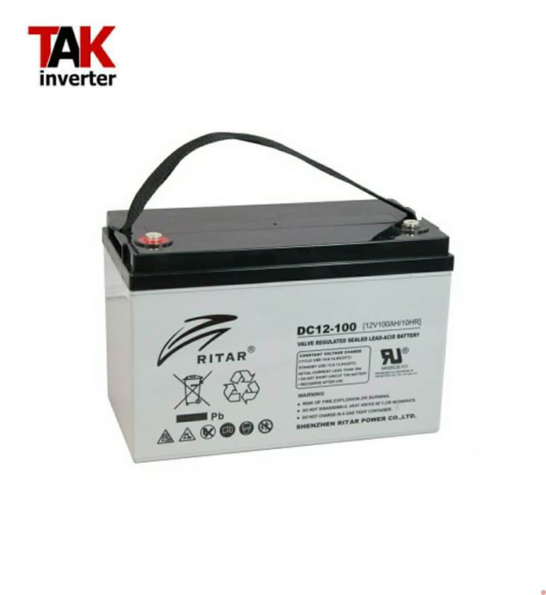 مشخصات و خرید باتری خورشیدی ۱۰۰ آمپر دیپ سایکل ریتار(RITAR) - تک اینورتر